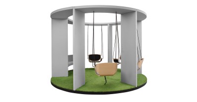social_swing:round | multi-person office swing| bejot | social swing ...