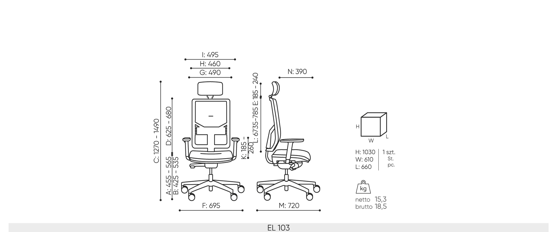 Fotel obrotowy ELEVEN | Bejot | Producent foteli biurowych